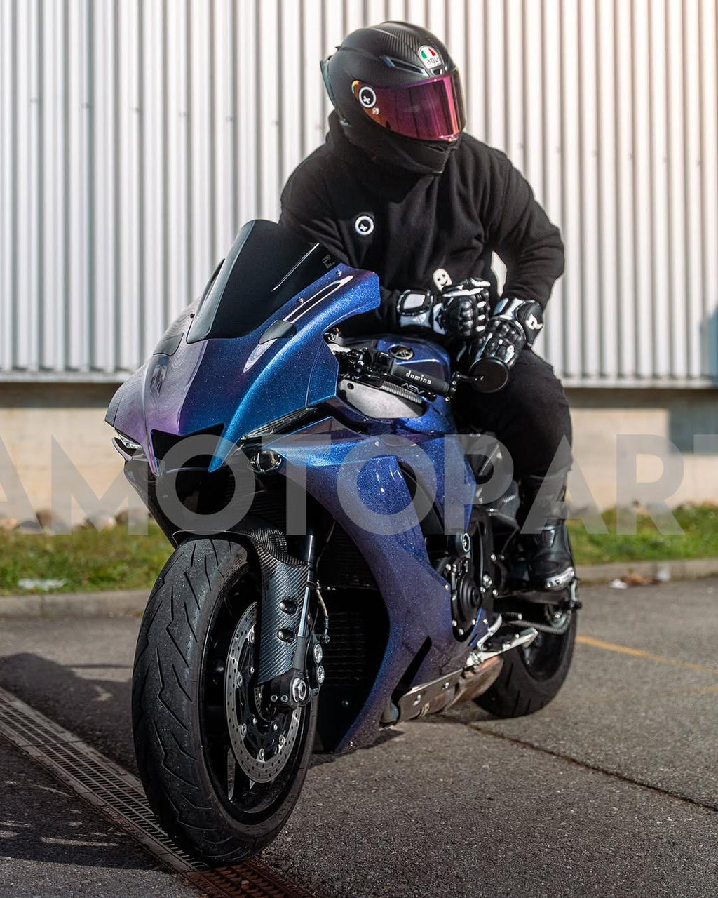Amotopart 2020-2025 Yamaha YZF R1 Gradient Blue Purple Fairing Kit