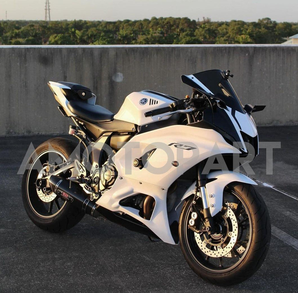 Amotopart 2021-2025 Yamaha YZF-R7 Gloss White Fairing Kit