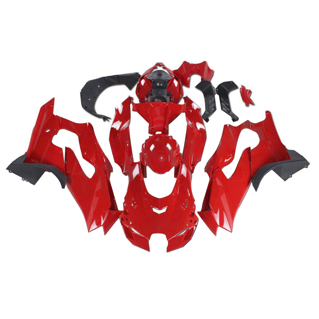 Amotopart 2021-2025 Kawasaki ZX10R ZX10RR Red Fairing Kit