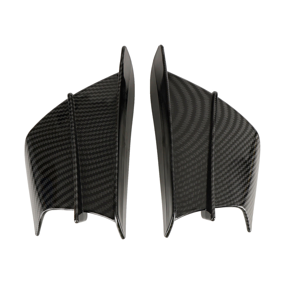 Winglet Wind Fin Aerodynamic Kit Spoiler Trim Cover For Motorcycle Uni