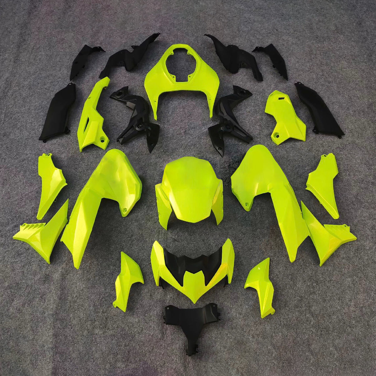 Amotopart 2020-2024 Kawasaki Z900 Yellow Fairing Kit