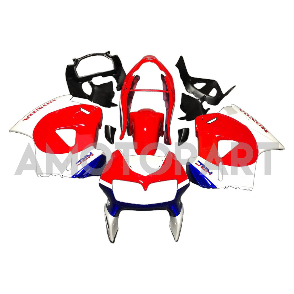 Amotopart 1998-2001 Honda VFR800 Red White Black Fairing Kit