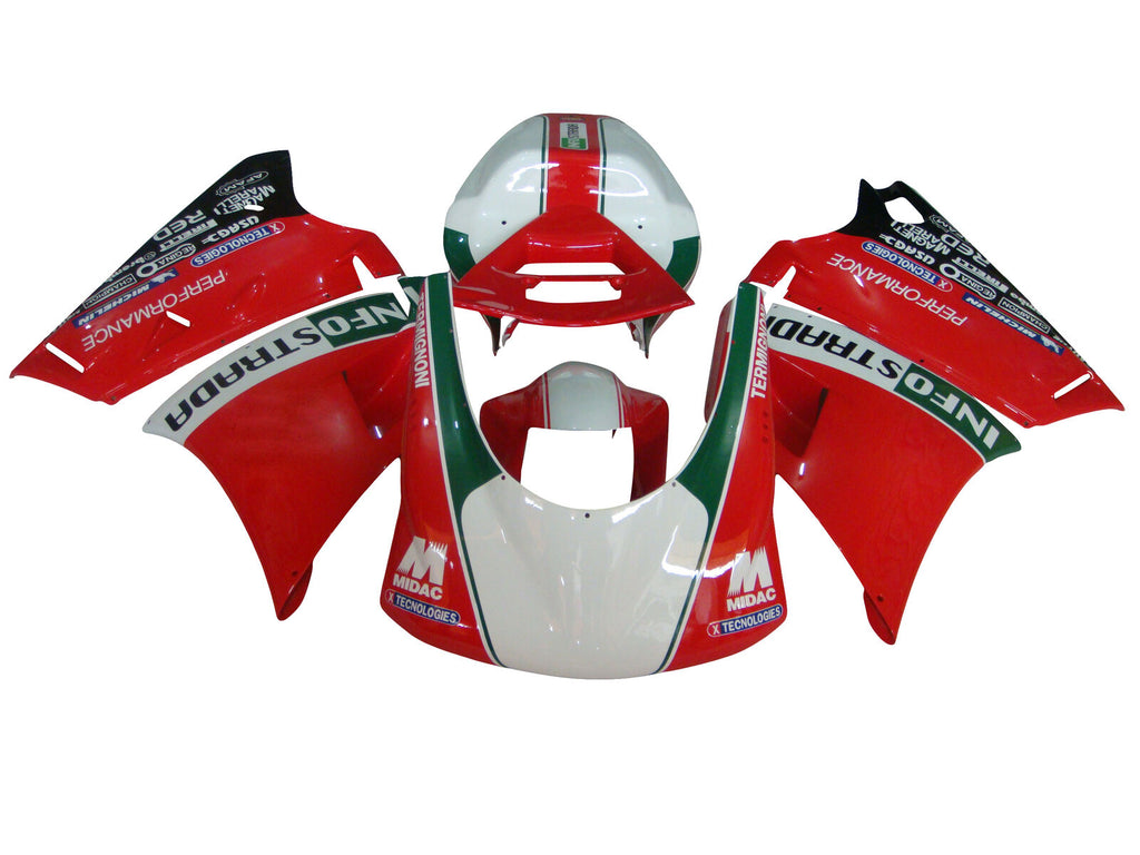 Amotopart 1996-2002 Ducati 748/916/996/998 Red Black White Fairing Kit