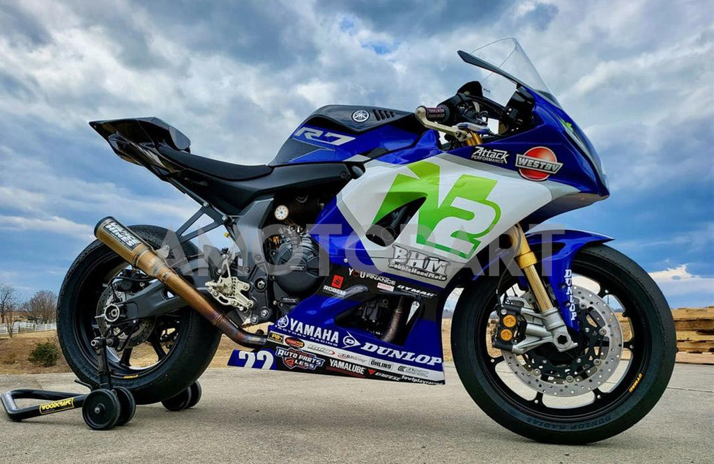 Amotopart 2021-2025 Yamaha YZF-R7 Blue Style3 Fairing Kit