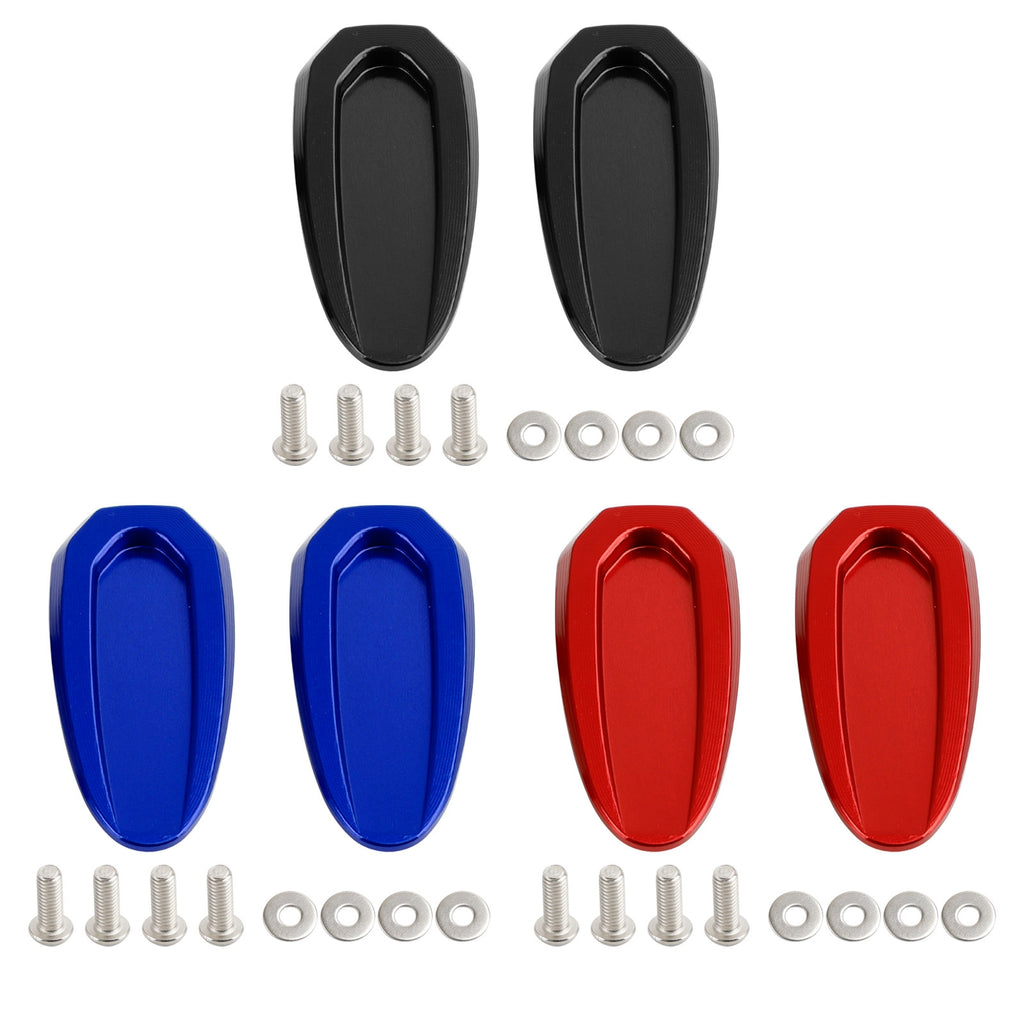 20-23 BMW S 1000 RR mirror delete blanking block off plates Black