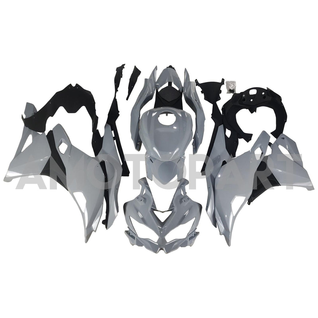 Amotopart 2019-2025 Kawasaki Ninja ZX25R ZX4R ZX4RR Glossy Grey Fairin