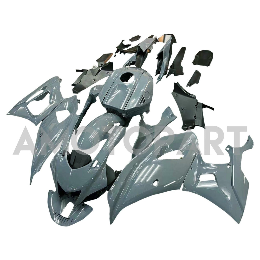 Amotopart 2021-2024 Yamaha YZF-R7 Gloss Grey Fairing Kit