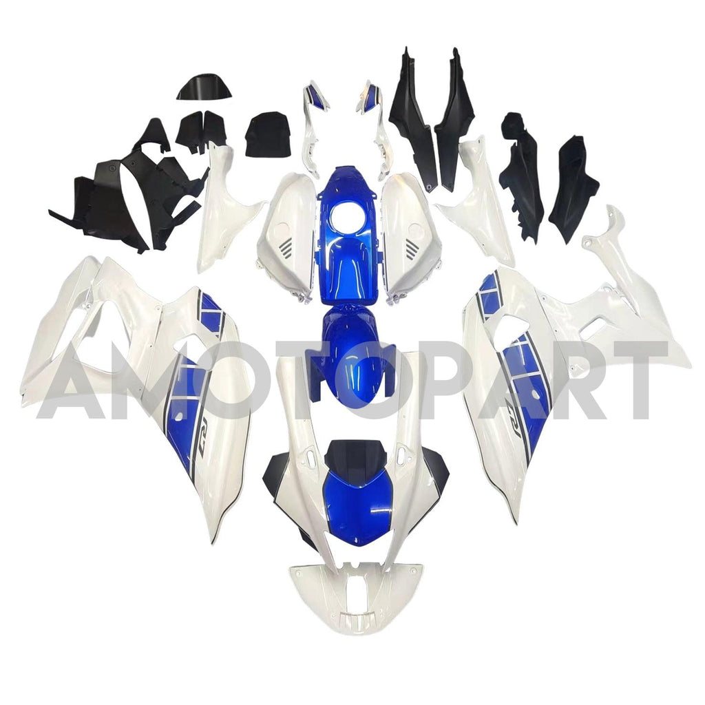 Amotopart 2021-2025 Yamaha YZF-R7 Blue&White Style2 Fairing Kit
