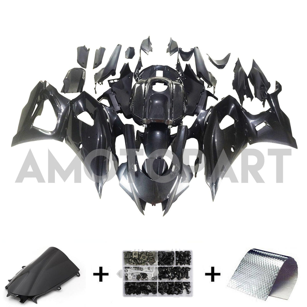 Amotopart 2021-2025 Yamaha YZF-R7 Carbon Fiber Black Fairing Kit