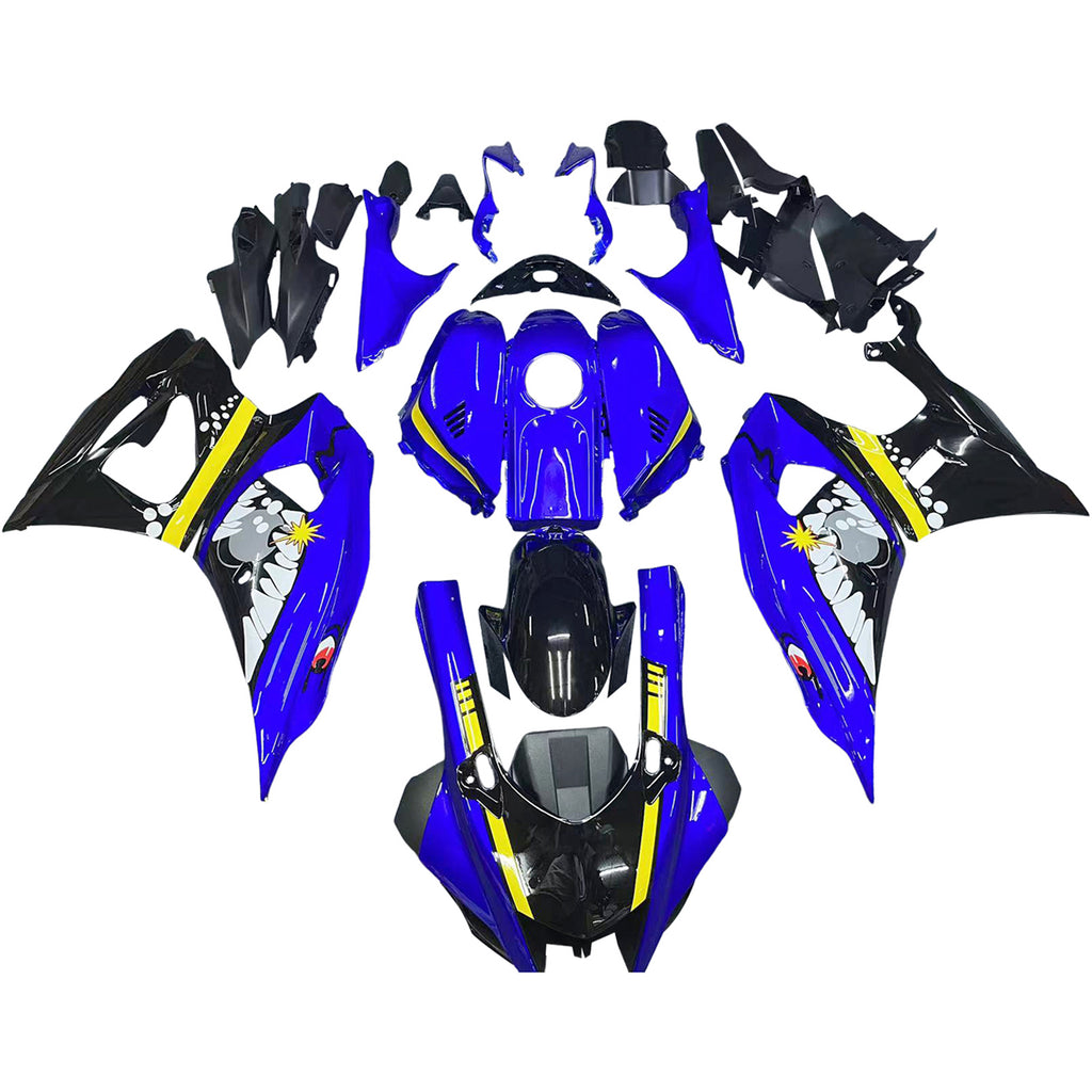 Amotopart 2021-2025 Yamaha YZF-R7 Blue Shark Fairing Kit