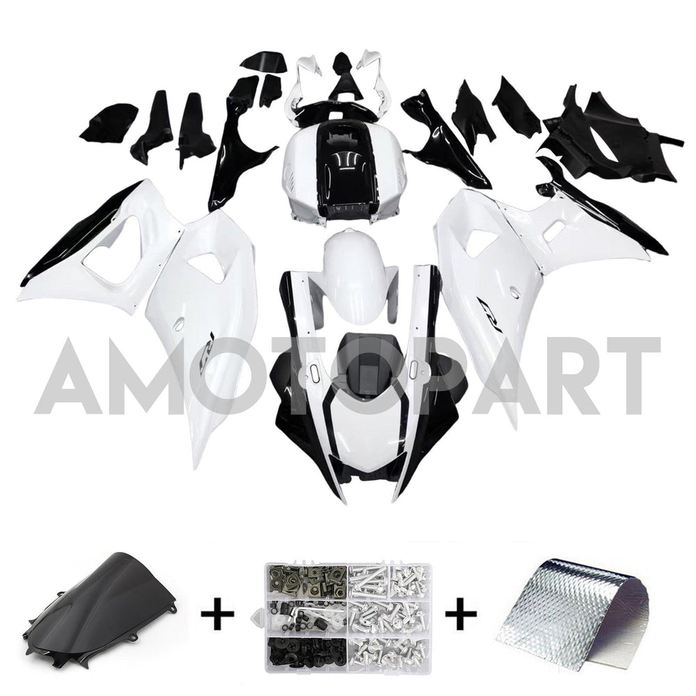 Amotopart 2021-2025 Yamaha YZF-R7 Gloss White Fairing Kit