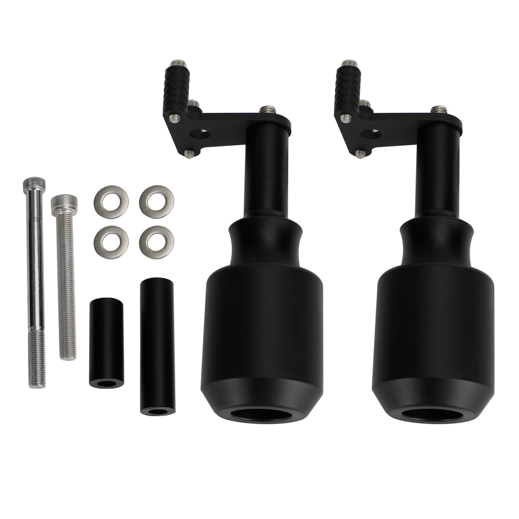 18-21 Kawasaki Ninja Z400 Aluminum Frame Crash Sliders Protection Blac