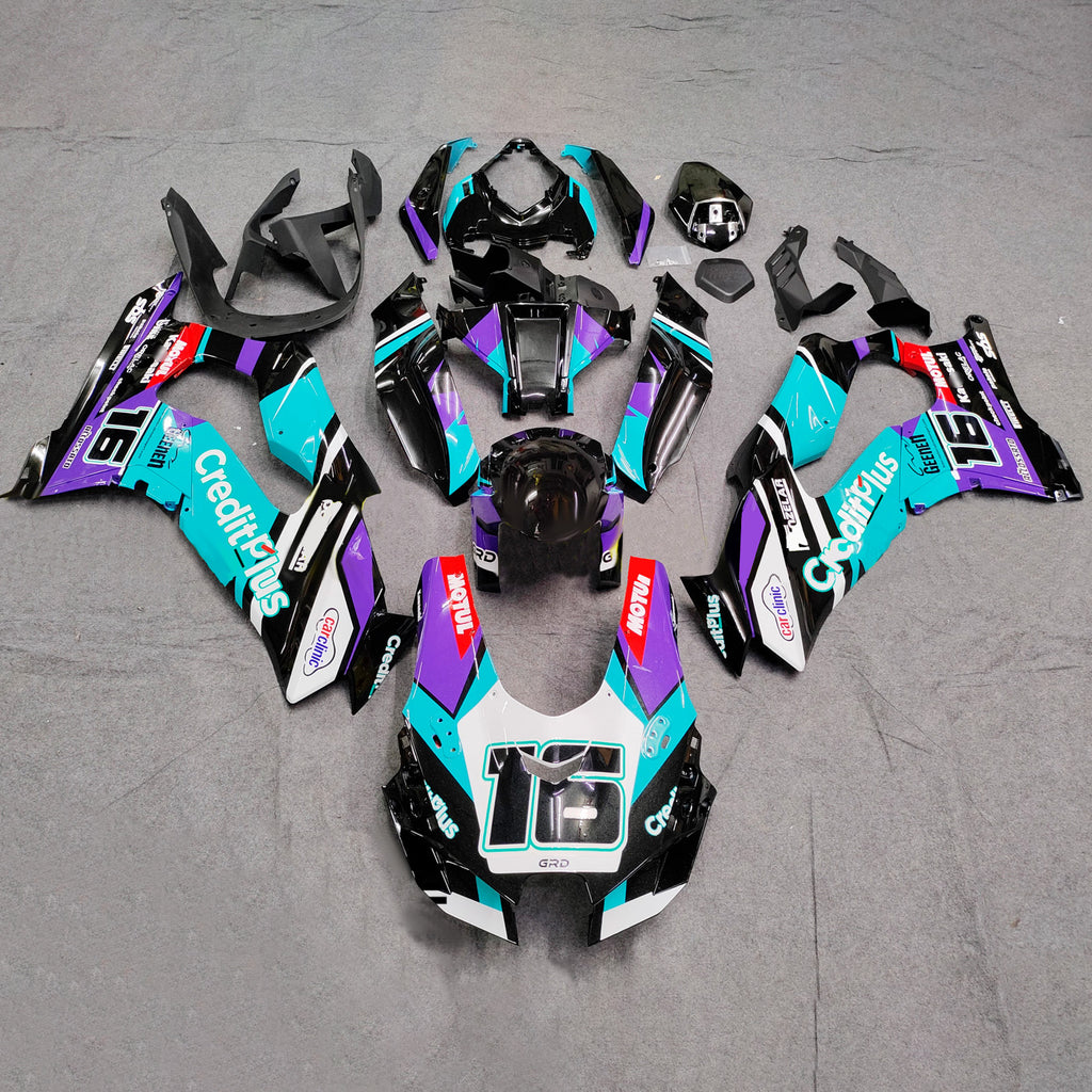 Amotopart 2021-2025 Kawasaki ZX-10R/ZX-10RR Black Blue Purple Fairing