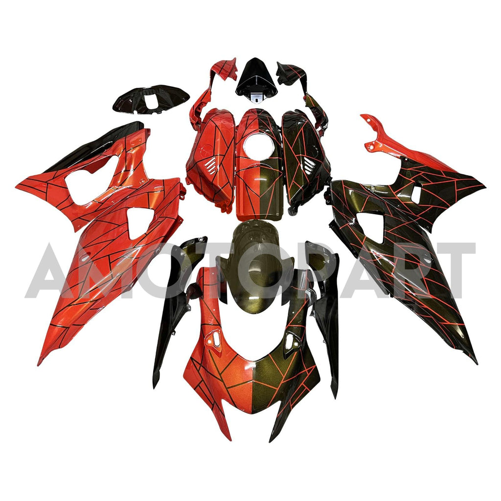Amotopart 2021-2025 Yamaha YZF-R7 Red Black Fairing Kit