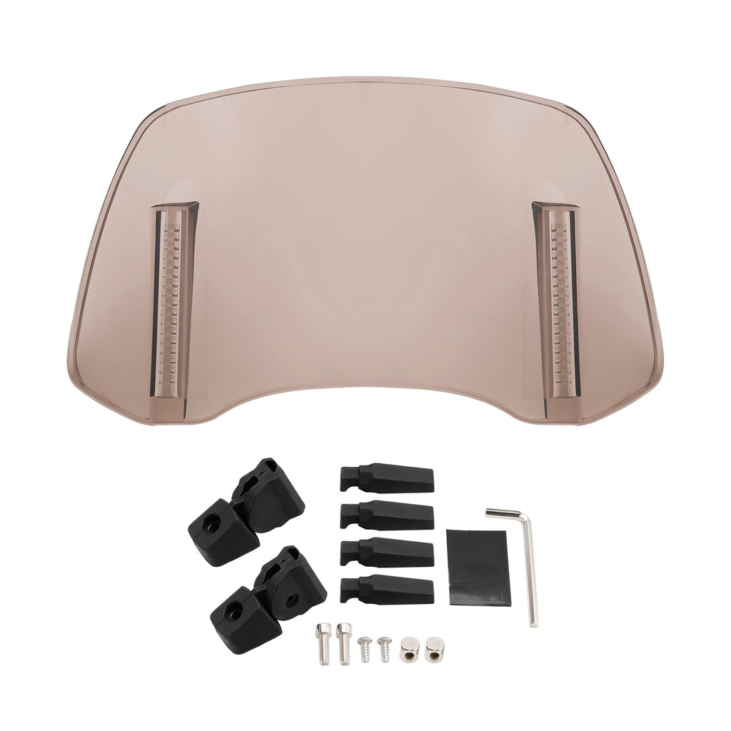 Universal Adjustable Windshield Clip On Wind Screen Deflector Extensio