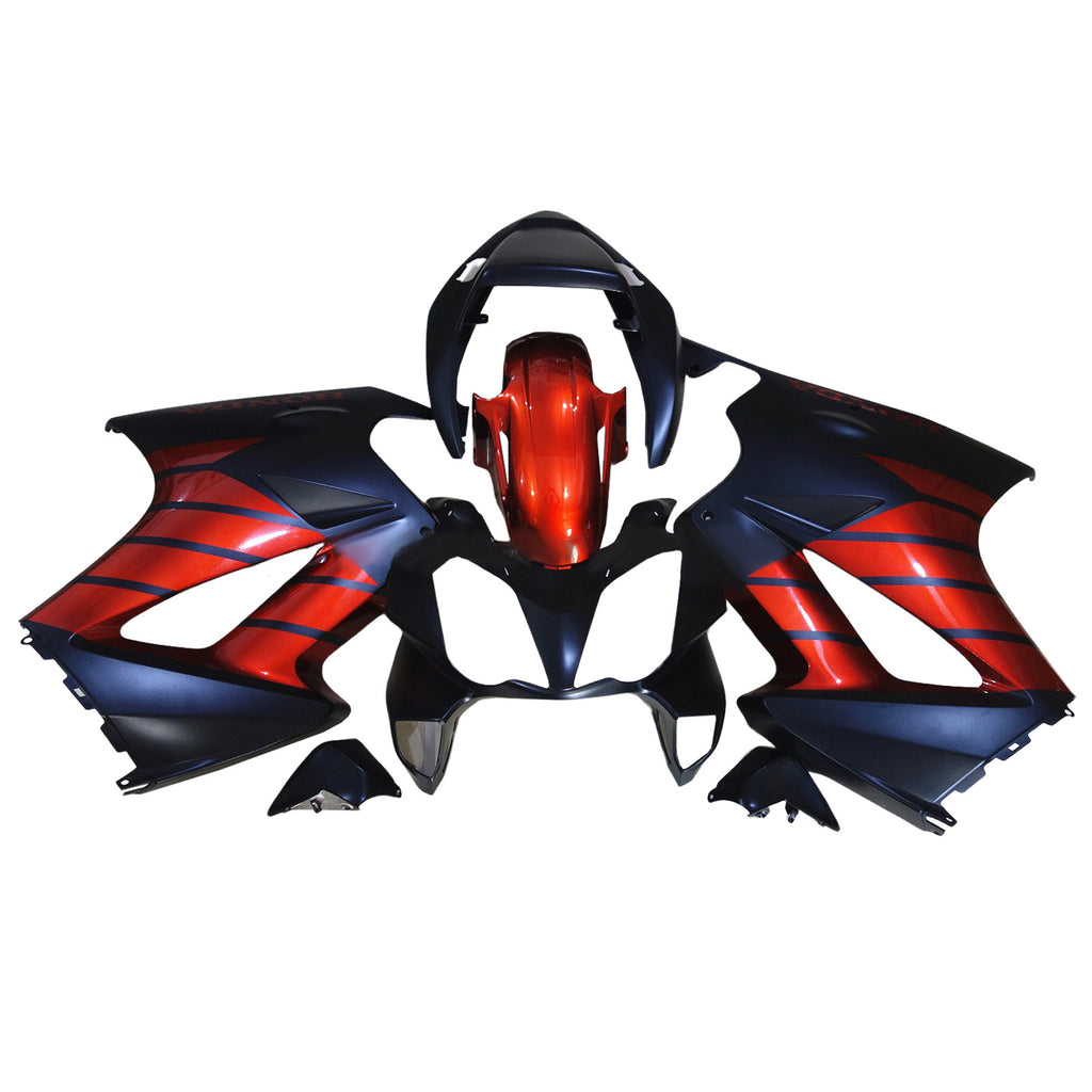 Amotopart 2002-2012 Honda VFR800 Red Dark Blue Fairing Kit