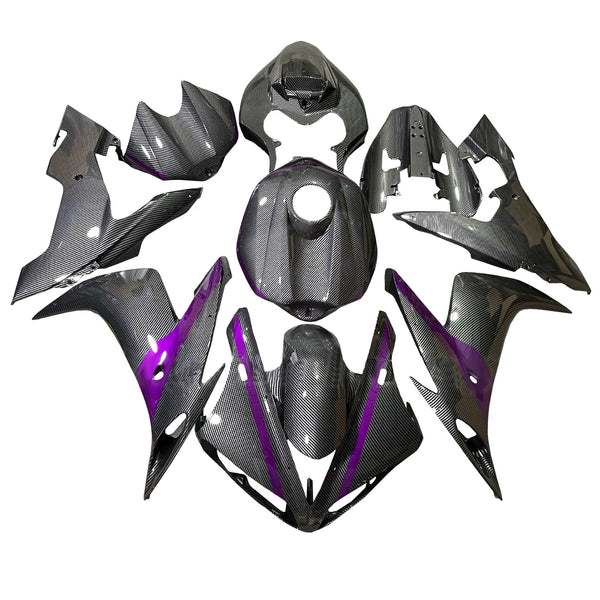 Amotopart 2004-2006 Yamaha YZF-R1 Carbon Fiber Purple Fairing Kit