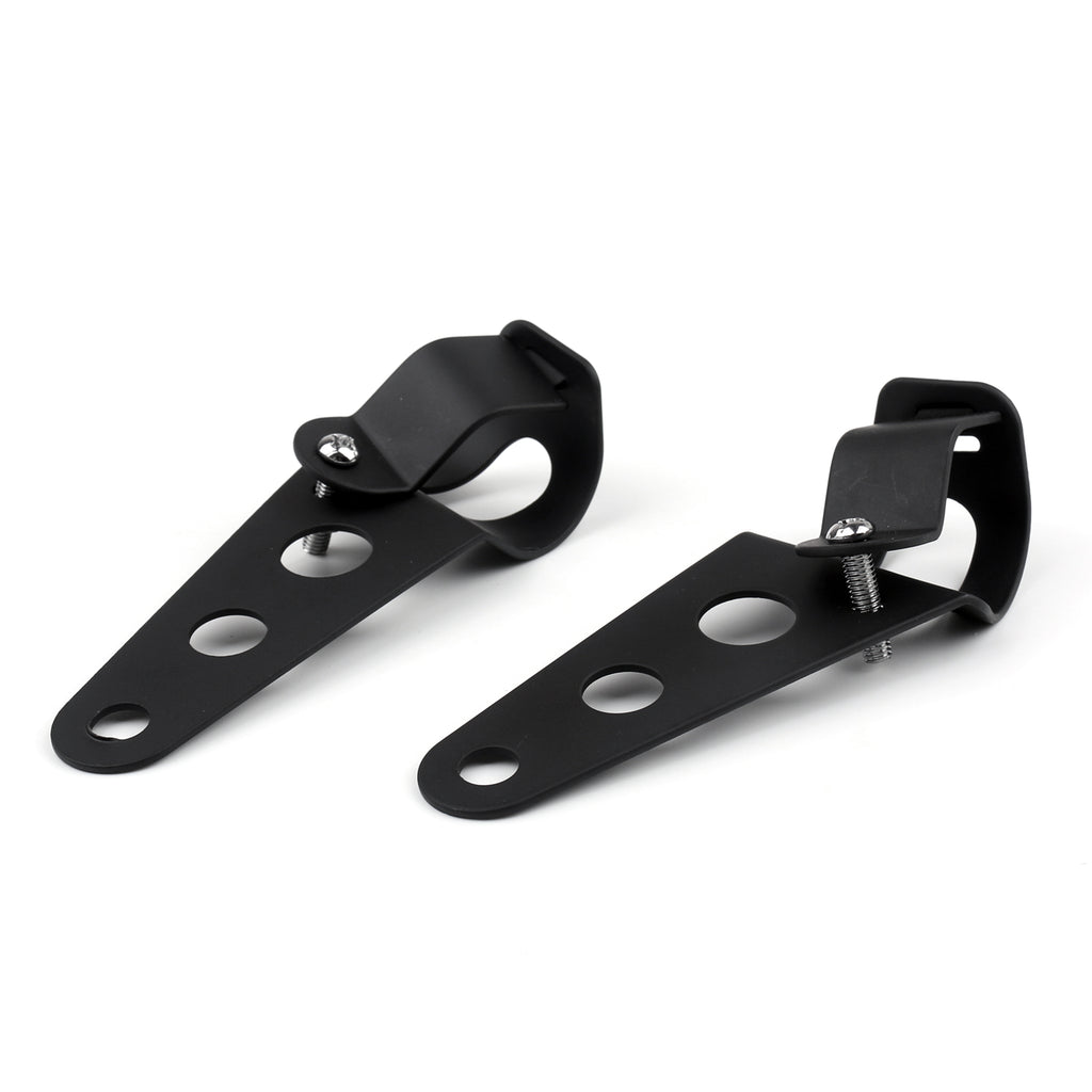 28-38mm Headlight Mount Brackets Forks Ears Moto For Custom Bobber Caf