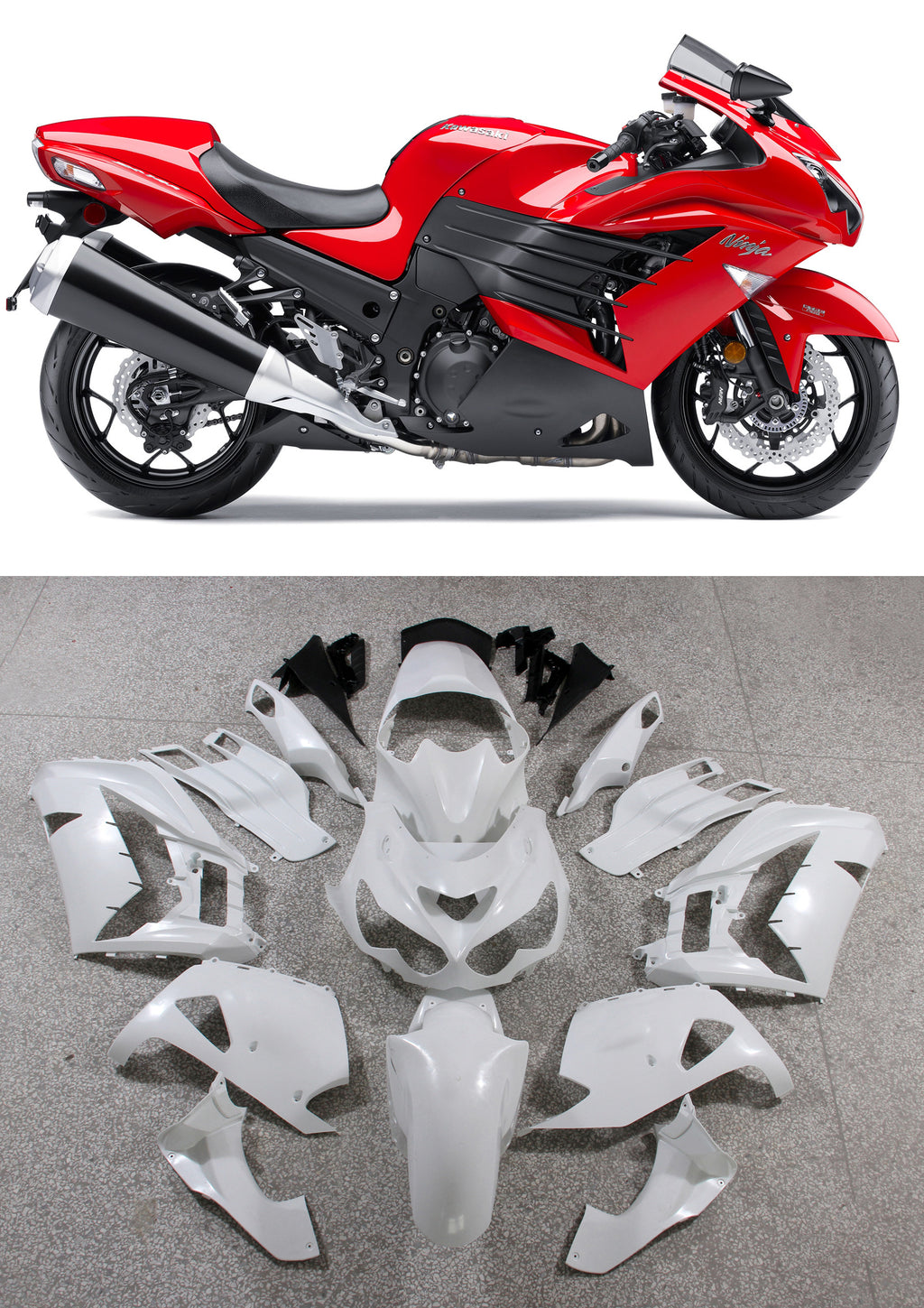 Amotopart 2012-2025 Kawasaki ZX14R Fairing Kit Collection