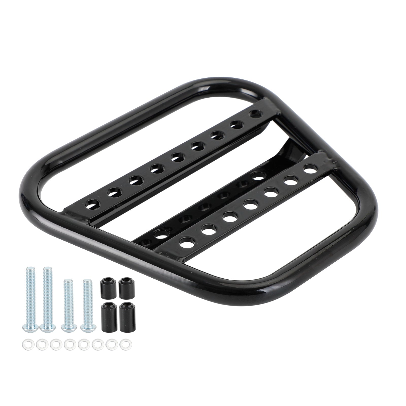BLACK LUGGAGE RACK FOR STREET SCRAMBLER 2016-2022 SOLO RACK WITHOUT BA
